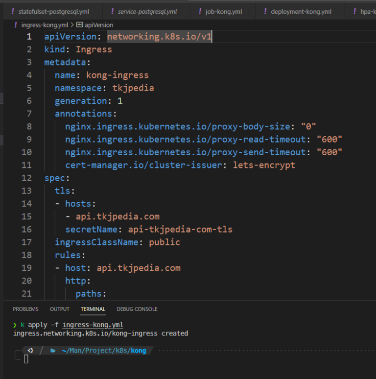 Menjalankan Kong API Gateway di Kubernetes | TKJPedia